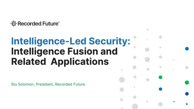 Intelligence-Led Security