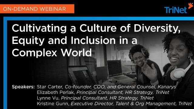 Cultivating a Culture of Diversity, Equity and Inclusion in a Complex World