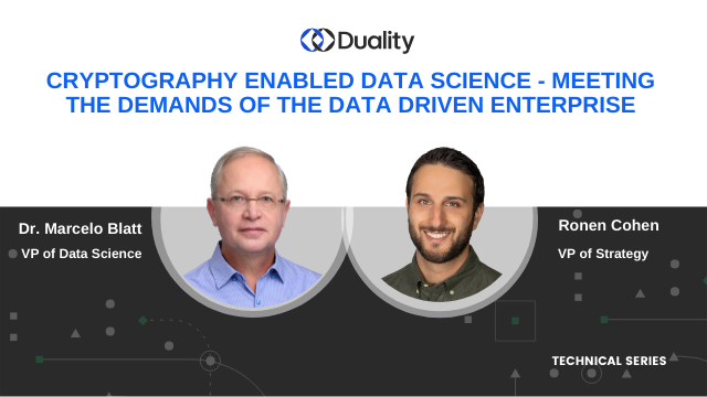 Cryptography Enabled Data Science: Meeting the Demands of Data Driven ...