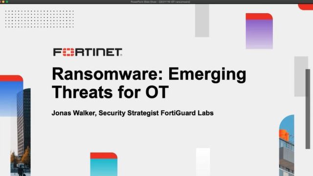 Ransomware: Emerging Threats for OT