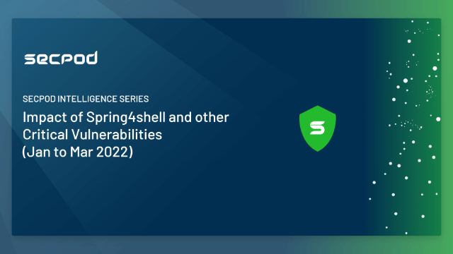 Impact of Spring4shell and other Critical Vulnerabilities (Jan to Mar 2022)
