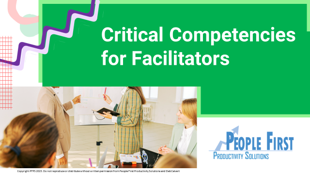 Critical Competencies for Facilitators