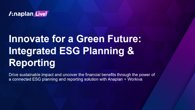 Innovate for a Green Future: Integrated ESG Planning & Reporting