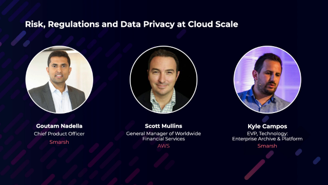 Risk Regulations and Data Privacy at Cloud Scale