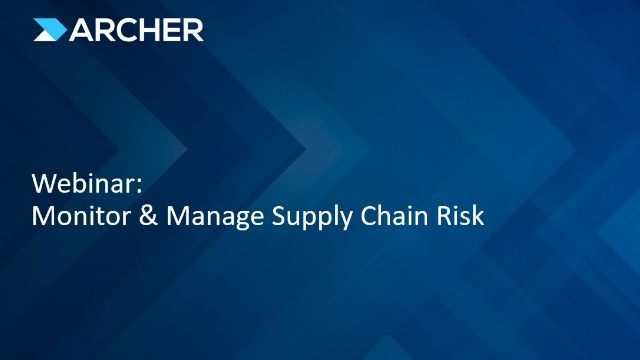 Archer Integrated Risk Management - BrightTALK