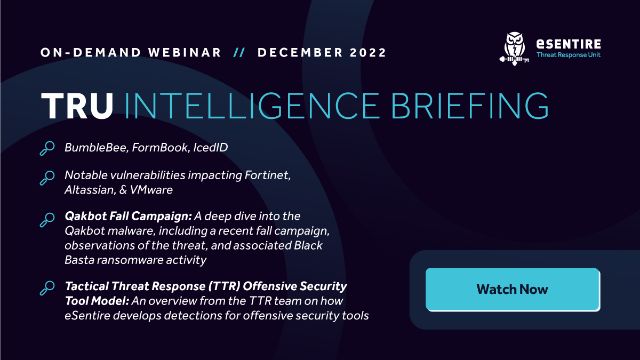 December TRU Intelligence Briefing
