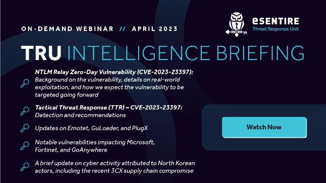 April 2023 TRU Intelligence Briefing