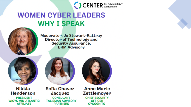 Women Cyber Leaders Speaker Series: Why I Speak