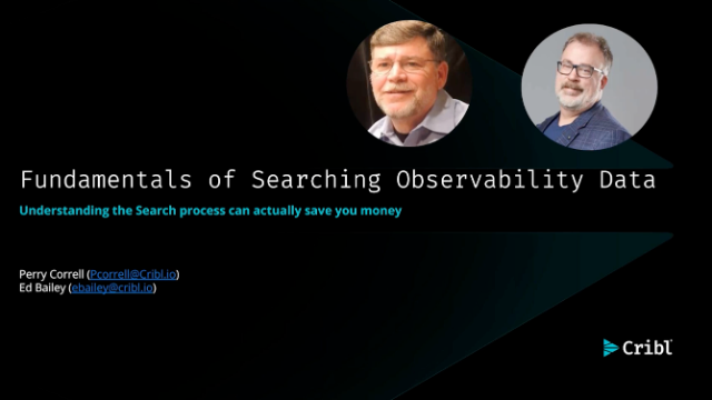 The Fundamentals of Searching Observability Data