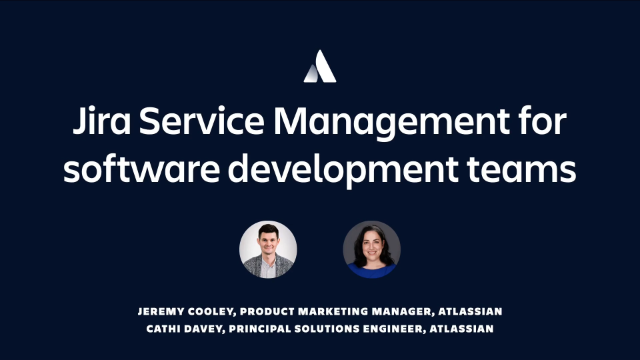 Jira Service Management for Software Development Teams