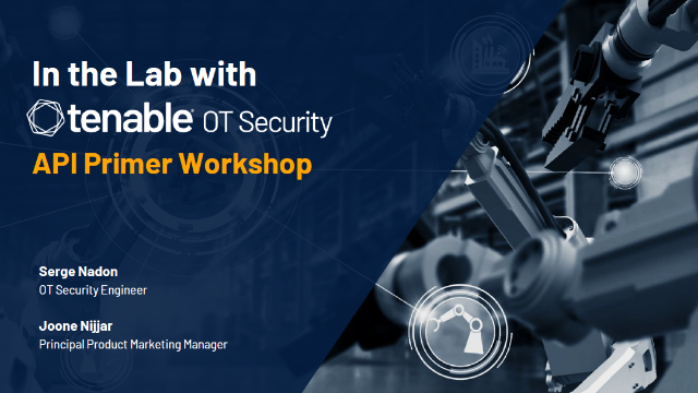 In the Lab with Tenable OT Security, January 2024 - API Primer