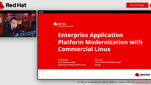 Enterprise application platform modernization with commercial Linux
