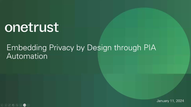 Embedding Privacy by Design through PIA Automation