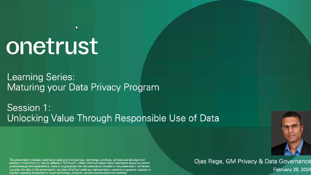 Data Privacy Maturity: Unlocking Value Through Responsible Use of Data