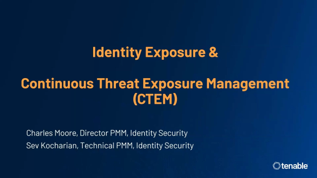 Identity Risk Prioritization and Continuous Threat Exposure Management (CTEM)