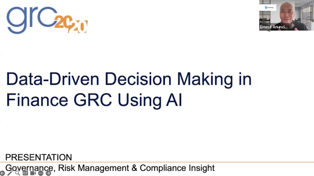 Data-driven decision making in finance GRC using AI
