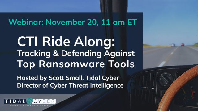 CTI Ride Along: Tracking & Defending Against Top Ransomware Tools
