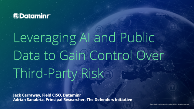 Leveraging AI and Public Data to Gain Control Over Third-Party Risk