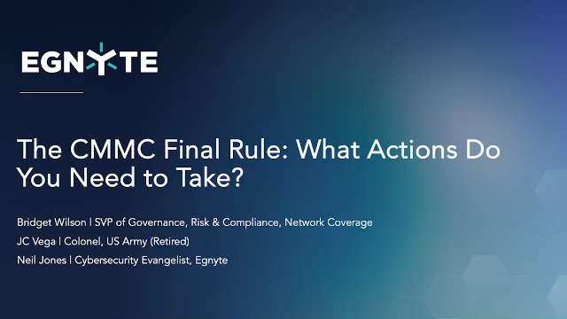 CMMC Final Rule: What Actions Do You Need to Take?