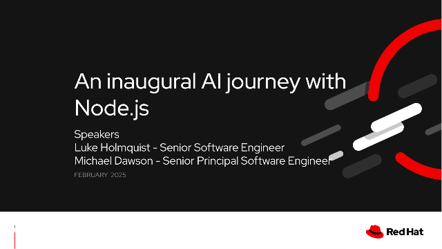 An inaugural AI journey with Node.js