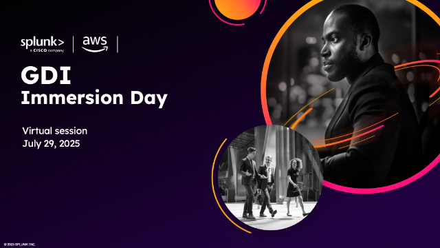 GDI (Getting Data In) Immersion Day Workshop