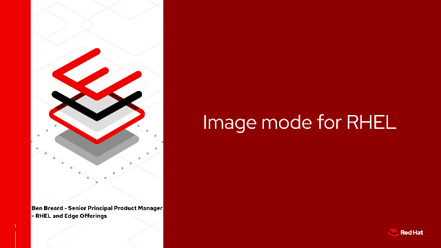 Image mode for RHEL