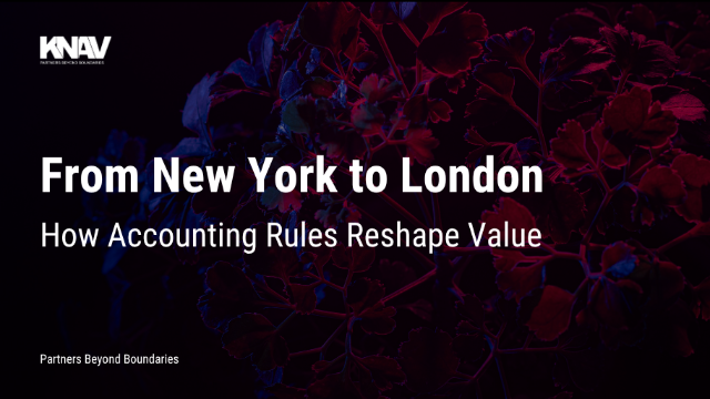 From New York to London: How Accounting Rules Reshape Value