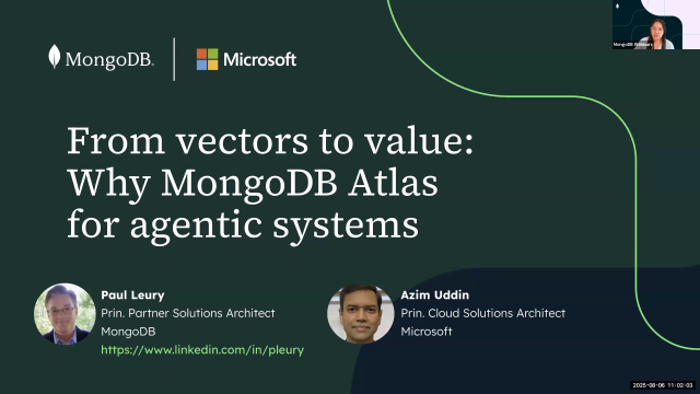 Build Real AI Success: From Vectors to Value with MongoDB Atlas on Azure