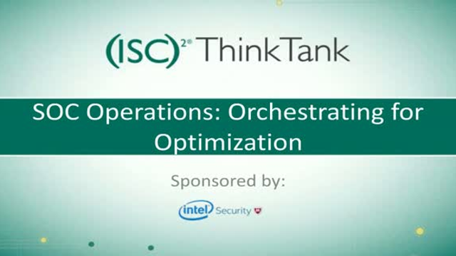 SOC Operations: Orchestrating for Optimization