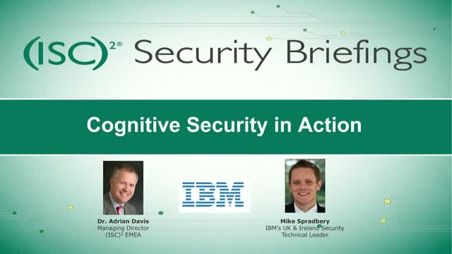 Cognitive Security in Action: Watson at Wimbledon