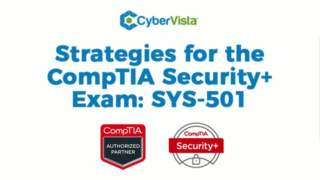 Strategies for the CompTIA Security+ Exam: SYS-501