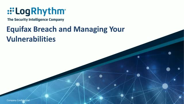 Equifax Breach and Managing Your Vulnerabilities