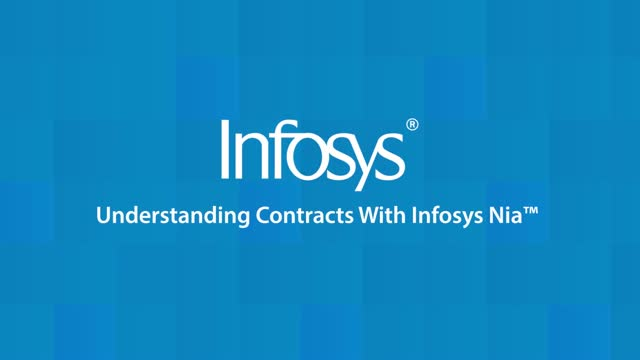 Infosys Nia Use Case: Understanding Contracts