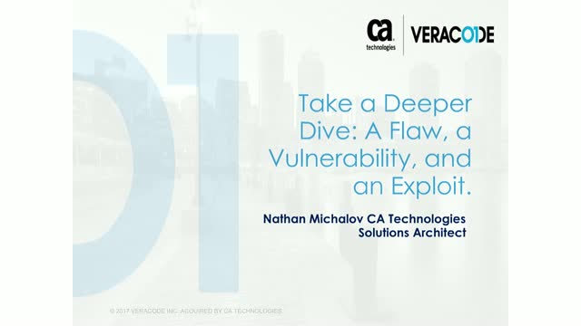 Take a Deeper Dive: A Flaw, a Vulnerability, and an Exploit