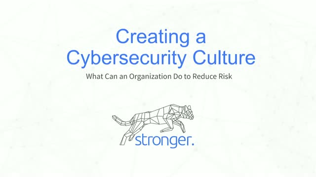 Creating A Cybersecurity Culture