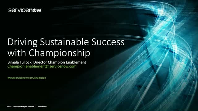 Champion your ServiceNow Program Across the Enterprise