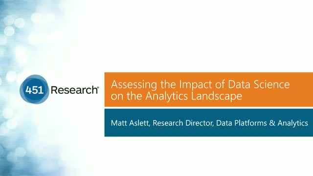 Assessing the impact of data science on the analytics landscape