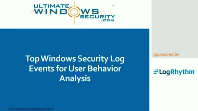 An Inside Look: Top Windows Logs for User Behavior Analysis