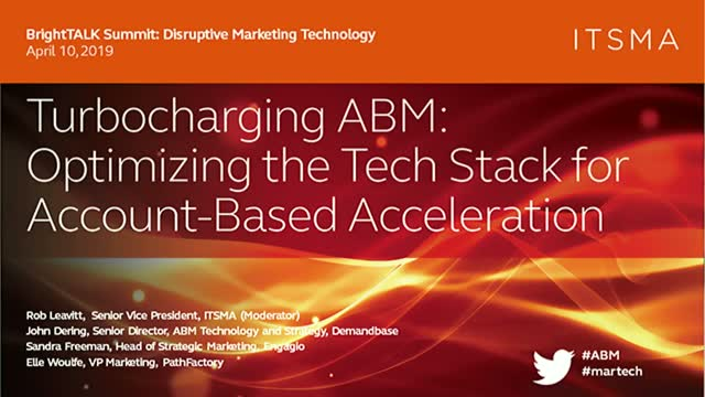 Turbocharging ABM: Optimizing the Tech Stack for Account-Based Acceleration