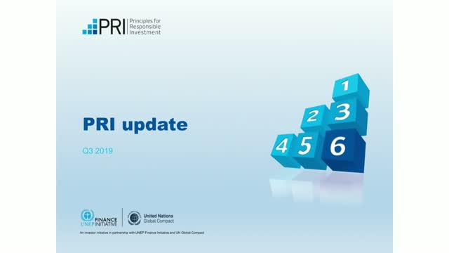PRI Signatory Relations Q3 update 2019
