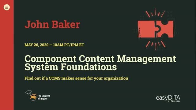 Component Content Management System Foundations Component Content Management System Foundations