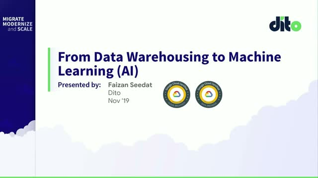 From Data Warehousing to Machine Learning (AI)