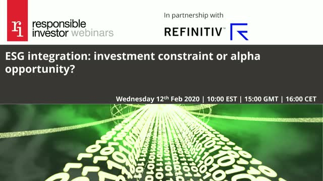 ESG integration: investment constraint or alpha opportunity?