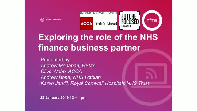 Exploring the role of the NHS finance business partner