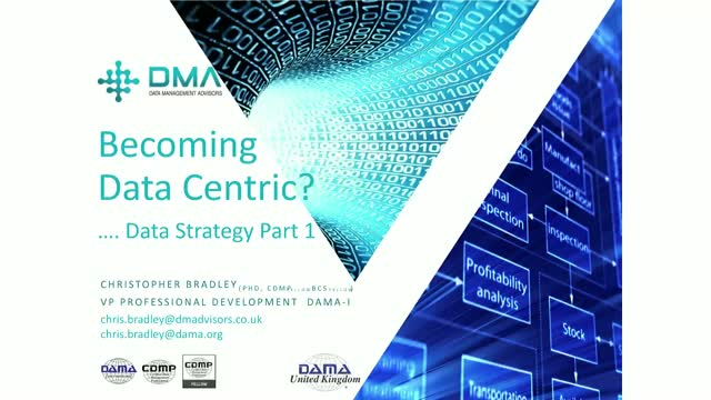 Becoming Data Centric ? … Building a Data Strategy Part 1