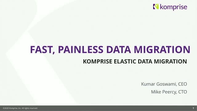 Fast, Painless Data Migrations with Komprise