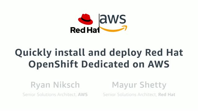 Quickly deploy and install Red Hat OpenShift Dedicated on AWS
