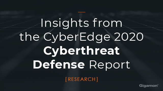 Insights from the CyberEdge 2020 Cyberthreat Defense Report