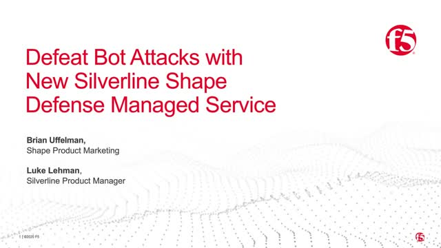Defeat BOT Attacks with New Silverline Shape Defense Managed Service