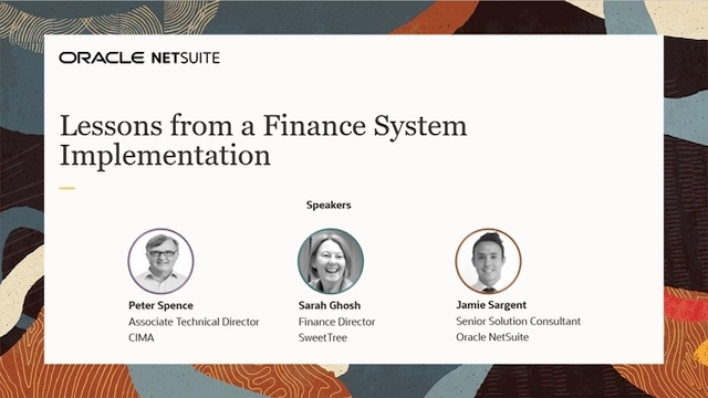 Lessons from a Business Finance System Implementation